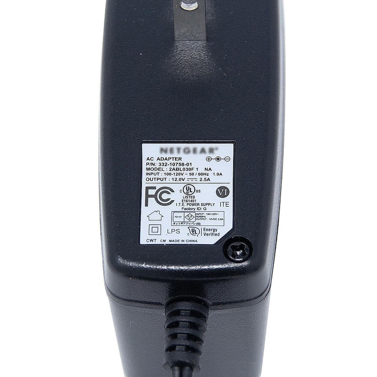 332-10758-01 2ABL030F1 12V 2.5A AC Power Adapter for Netgear Orbi ProSAFE Nighthawk Modem Router