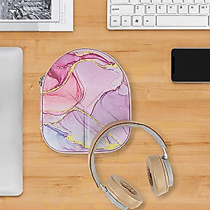 Geekria NOVA Shield Headphones Case for Foldable Over-Ear Headphones, Replacement Protective Hard Shell Travel Carrying Bag with Cable Storage Compatible with B&O Play H9i, H95, H9 Headsets (Pink)