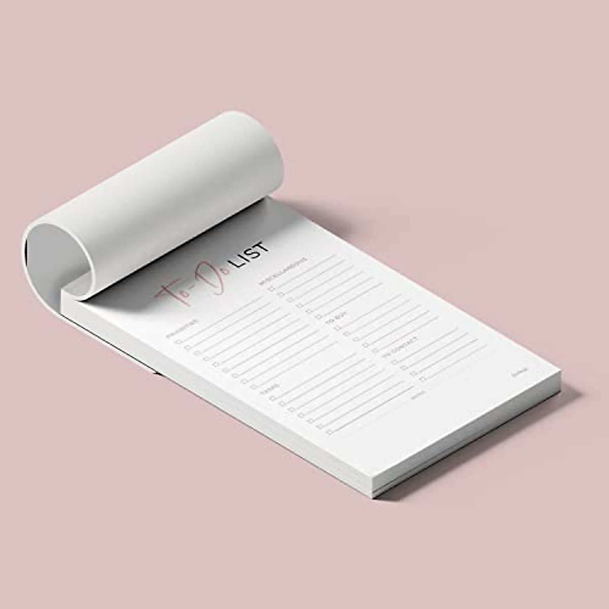 To-Do List Rose Gold Planner Notepad, 5.5 x 8.5 in. (To-Do List)
