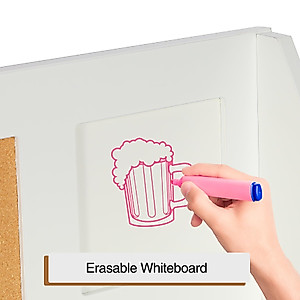 RedSwing Kids Study Desk and Chair Set, 35 Inch Writing Desk with Hutch, Cabinet, Bulletin Board, Student's Study Computer Workstation & Writing Table for Home School Use