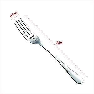 My Mac and Cheese Engraved Stainless Steel Fork, Gift for Sister Friend Colleague Mac Cheese Lovers Birthday Christmas Thanksgiving Graduation Gifts