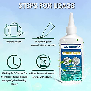 Mold Remover Gel, Household Washing Machine Cleaner for Washing Machine, Refrigerator Strips, Grout Cleaner Best for Home Sink, Kitchen, Showers(1Pack)