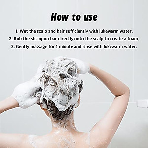 JessEmet Rice Water Shampoo Bar - Fermented Rice Water for Hair Growth Moisturizing best for dry, damaged hair, Curly, and Frizzy Hair, pH balanced, Sulfate-free, Eco Friendly, Vegan, Zero waste.…