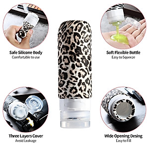 Mrsdry Travel Bottles Set for Toiletries 16 Pack, Leakproof Travel Containers for Toiletries TSA Approved Silicone Travel Accessories Squeezable Refillable 3oz, for Shampoo Conditioner Lotion