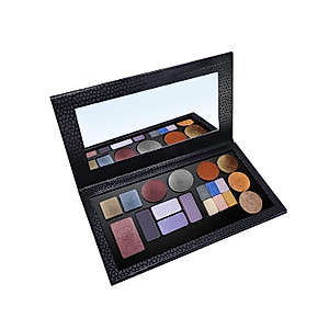 Allwon Magnetic Palette Empty Eyeshadow Makeup Palette with Shatterproof Mirror for Eyeshadow Lipstick Blush Powder (Black)