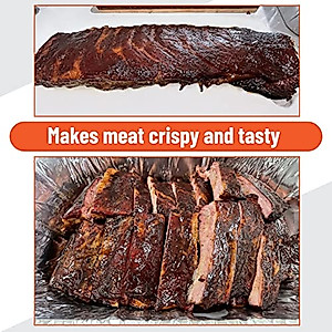 UNCO- Stainless Steel Rib Rack, Holds Up to 4 Full Racks of Ribs, Rib Rack for Smoking, Smoker Rack, Rib Racks for Grilling and Smoking, Nonstick Rib Rack, Bbq Rib Rack, Rib Rack Smoker, Rib Stand