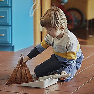 Cabilock Couch Cleaner Outdoor Cleaner Tea Ceremony Brush Natural Whisk Sweeping Hand Broom Desktop Cleaning Tool Mini Soft Straw Broom (Light Brown) Broom Indoor Hand Tools