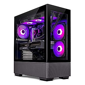 Skytech Azure Gaming PC Desktop – AMD Ryzen 7 7800X3D 4.2 GHz, NVIDIA RTX 4080, 1TB NVME Gen4 SSD, 32GB DDR5 RAM RGB, 1000W Gold PCIE 5.0 PSU, 360mm AIO, 11AC Wi-Fi, Windows 11 Home 64-bit