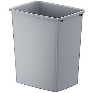 ROOMTEC 35QT Kitchen Trash Can, Lightweight and Sturdy Slim Trash Can, Wastebaskets for Office, Workspace, Kitchen, Bathroom, Easy to Clean, 1 Pack