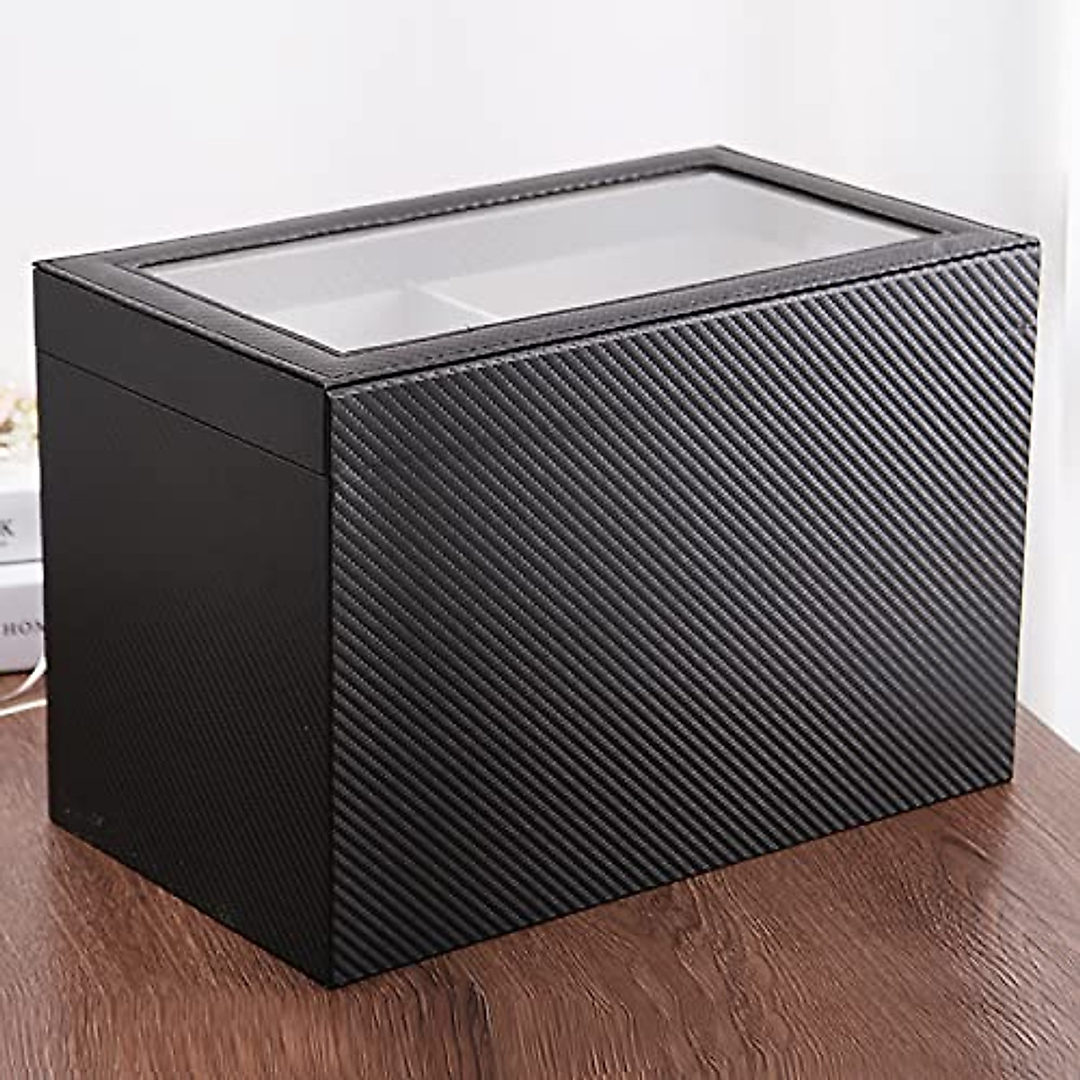 Nicunom 18 Slots Sunglasses Organizer Collector Eyeglasses Sunglass Glasses Storage Box Eyeglasses Eyewear Display Case with Drawer, Lockable, Black