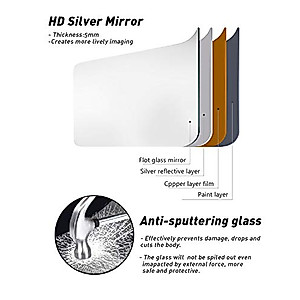 TinyTimes 65''x22'' Arched Full Length Mirror, Floor Mirror with Stand, Full Body Mirror, Wall Mirror, Modern & Contemporary Full Length Mirror, Aluminum Alloy Frame - Black