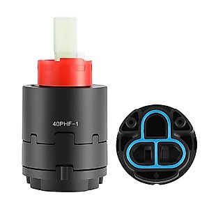 40PHF-1 40mm Pressure Balance Cartridge,Shower Cartridge Replacemen,Compatible With Shower Faucet for Shower Valve, Product Height 3.22 in (82mm) Width 1.57 in (40 mm)