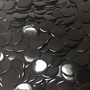 MR CHIPS Plastic Bingo Chips for Games 150 Count Bag - Solid and Transparent Colors Counting Black 3/4 InchChi