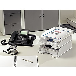 Leitz A4 Letter Tray, Jumbo, Clear, Plus Range, 52330003