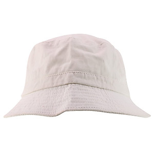 Armycrew XXL Oversize Pigment Dyed Washed Bucket Hat Fits Upto 3XL - White - 2XL-3XL