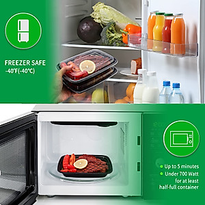 RAIHOMKIT [30 Pack 38oz Meal Prep Containers,1 Compartment Food Storage Containers with Lids,Reusable Food Prep Containers,BPA Free Plastic Containers,Stackable,Freezer/Microwave/Dishwasher Safe