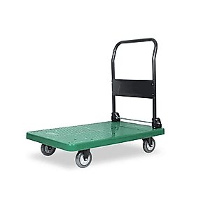 Generic Platform Trucks Hand Trucks Luggage Cart, Carts with Wheels Moving, Folding Cart with Wheels, Load Capacity 550/880 Lbs (Size : 73 * 48 * 84cm)