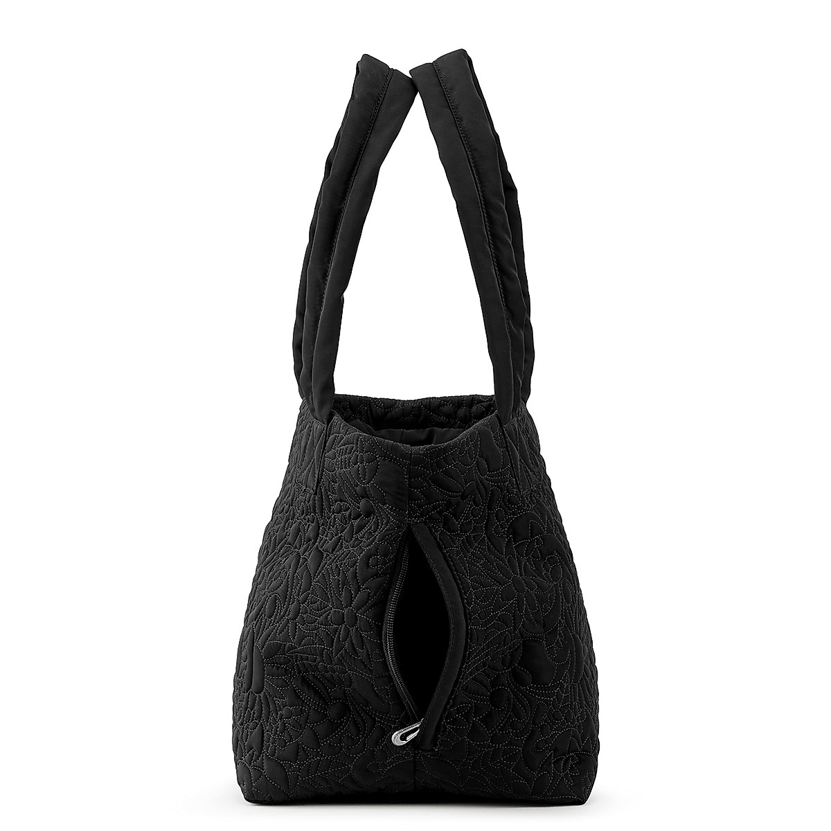 Sakroots Womens Eco-twill Culver Tote in REPREVE Eco Twill, Quilted Black Spirit Desert, One Size US