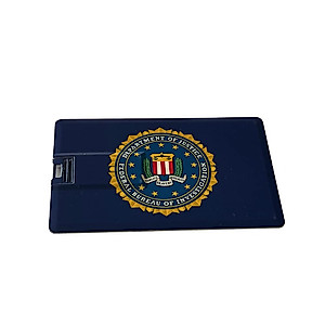 USB Flash Drive 64GB Thumb Drive High Speed USB Drive USB 2.0 Memory Stick FBI/CIA ID Card Certificate Accessories Design Waterproof