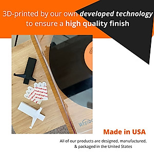 3d Lasers Lab Wall Mount Vinyl Record Display/Shelf [5-pk] - Display Your Albums Without Damaging Your Walls, Perfect for Office, Home, Dorms, and Apartments (Black, 5)