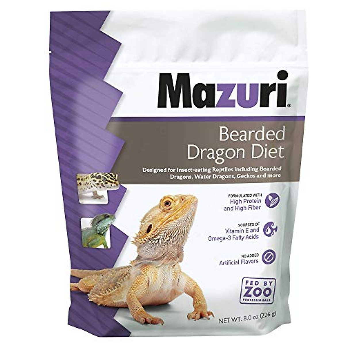 Mazuri | Bearded Dragon Food - Insect Portion of a Complete Diet | 8 Ounce (8 oz) Bag