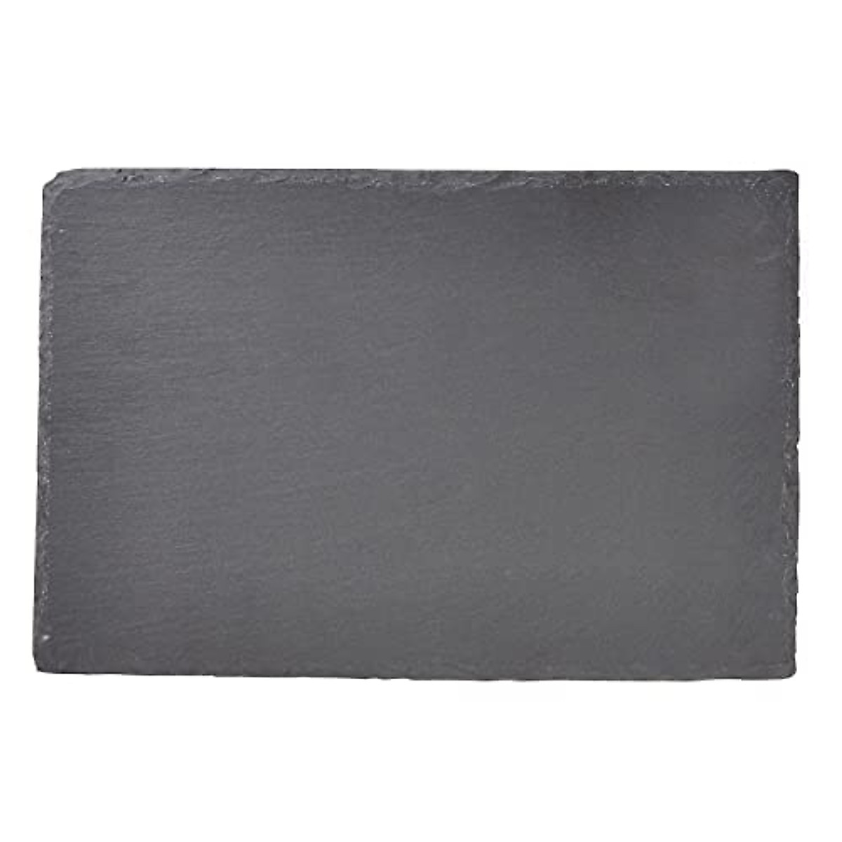 Juvale Set of 6 Black Slate Charcuterie Boards with Chalk, Individual Stone Plates for Cheese, Meat, Appetizers (8 x 12 In)