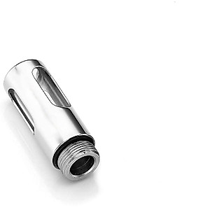 iSnuff Metal Clear Glass Window Dispenser with Screw Cap Lid - Sample Silver Container for Travel Preservation