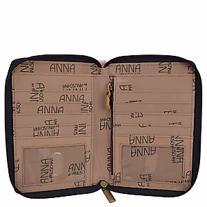 Anna by Anuschka Women's Hand-Painted Genuine Leather Passport Organizer Writslet - Butterfly Garden