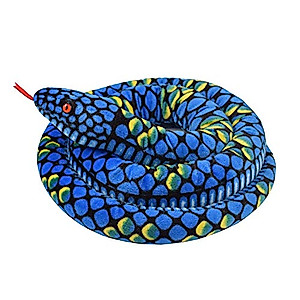 MUOVE Snake Stuffed Animal, Plush Large Snake Realistic Snake Toy, 110 inch Gifts for Kids