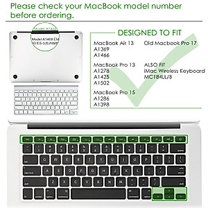 Allinside Pink Ombre Keyboard Cover Skin for MacBook Pro 13" 15" 17" (2015 or Older Version), MacBook Air 13" A1369/A1466, Older iMac Wireless Keyboard MC184LL/B