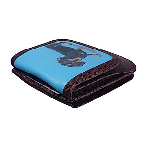 Taxi Wallet – Vegan Material, Dachshund – A Simple, Compact, Front Pocket, Folding Wallet, that holds Cards, Coins, Bills, ID – for Men & Women