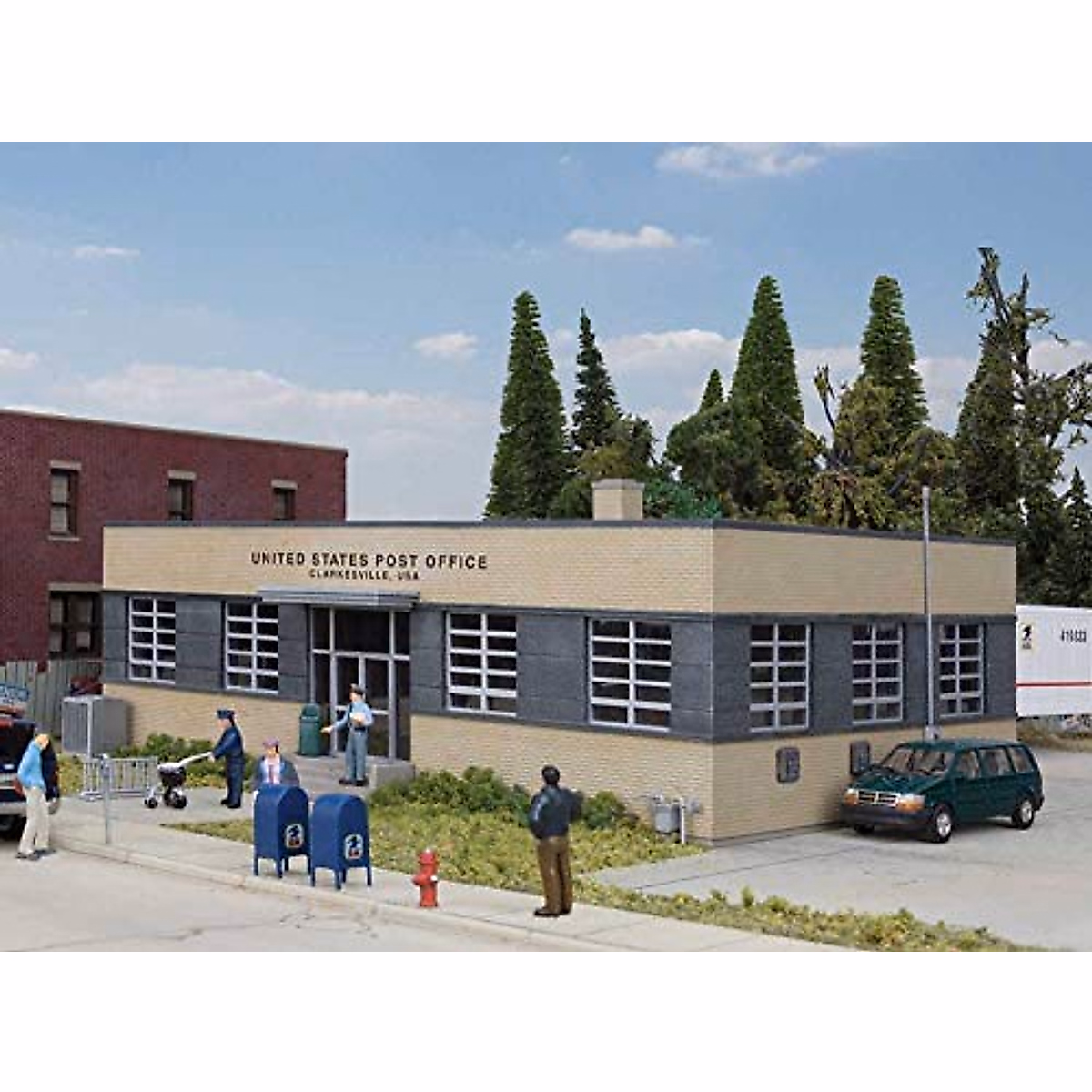 Walthers Cornerstone Brick Post Office Kit - HO Scale