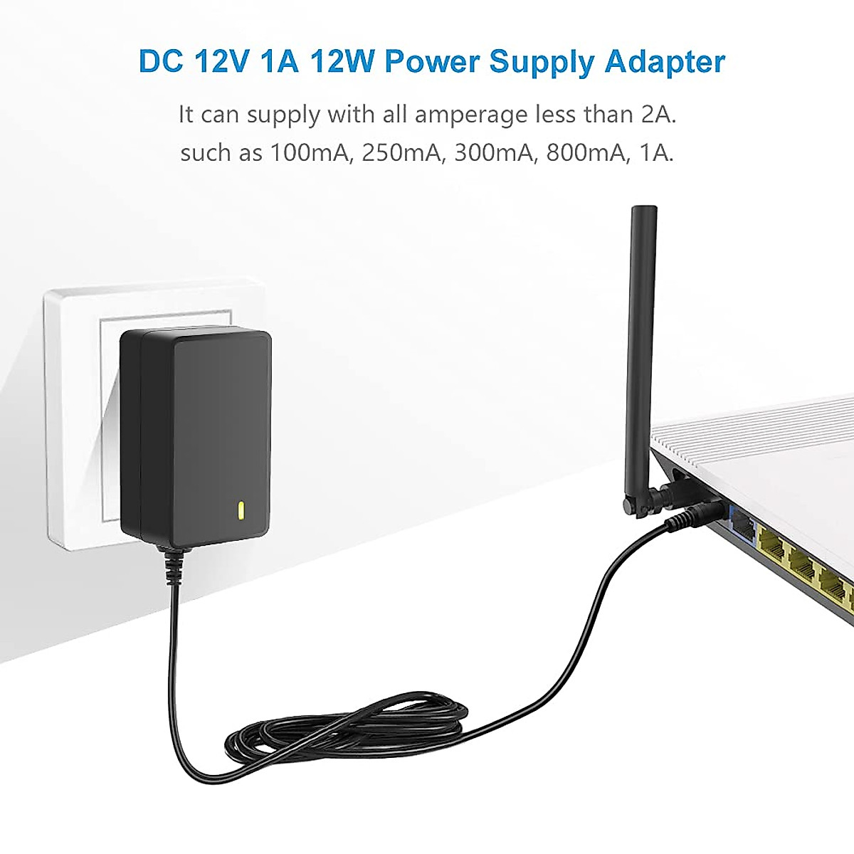 SHNITPWR 12V Power Supply 12 Volt 1A 12W AC/DC Power Adapter 100V ~ 240V AC to DC Converter 1000mA 800mA 500mA Transformer with 10 Tips 5.5x2.5 5.5x3.0 6.3x3.0 4.8x1.7 4.0x1.7 3.5x1.35 2.5x0.7mm