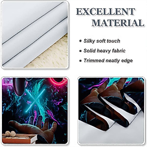 GY Gamepad Gamer Curtains, Thermal Insulated Printed Video Games Controller Curtains with Rod Pocket - 52x63 Inch