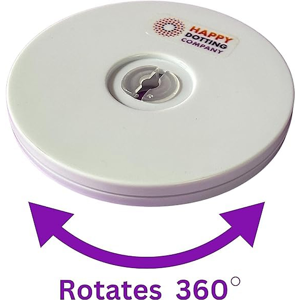 4” - Turntable for Painting - Happy Dotting Company - Best Small Turntable for dot Art - Must-Have Tool for Mandala Art Stone Painting - Lazy Susan - rotates 360 Degrees