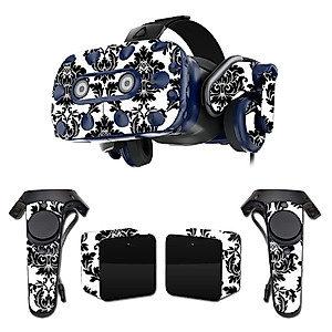 MightySkins Skin Compatible with HTC Vive Pro VR Headset - Vintage Damask | Protective, Durable, and Unique Vinyl Decal wrap Cover | Easy to Apply, Remove, and Change Styles | Made in The USA