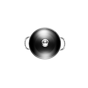 Le Creuset Toughened Nonstick Shallow Casserole/Braiser with Glass Lid, 2.5 qt.