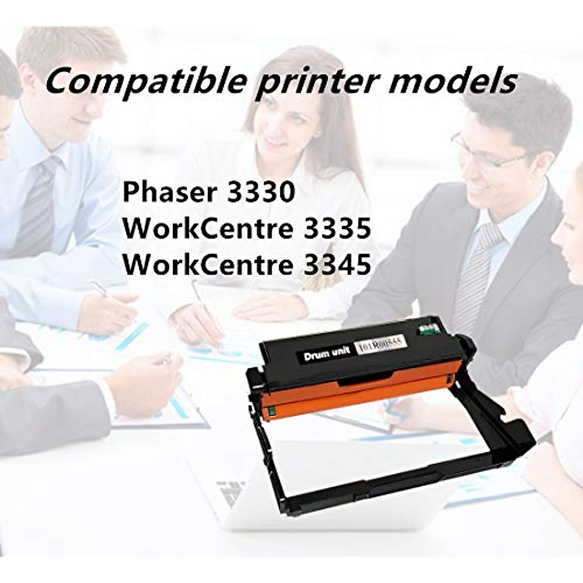 SOLER Compatible Drum Cartridge Replacement for Xerox 101R00555 for Phaser 3330 WorkCentre 3335 WorkCentre 3345 Printers (Black,1-Pack)