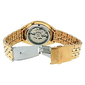 Seiko Men's SNKL38 Gold Plated Stainless Steel Analog with Gold Dial Watch