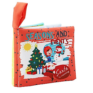 Baby Books Toys Gifts, Touch and Feel Cloth Crinkle Books for Babies,Infant Toddler Baby 0-3-6-12-18 Months,Early Learning Toys 6 to 12 Months 1-2 Years Old,Christmas Shower Gift for Boys Girls,8 PCS