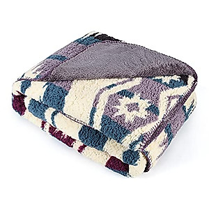 Catalonia Southwest Throw Blanket, Aztec Blanket for Couch or Room Decor, Reversible Comfy Fluffy Blanket, Gift Blanket, 50x60 inches