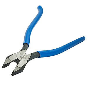 Klein Tools D2000-7CST Diagonal Cutters, Slim Head Linesman Pliers is Spring Loaded, Heavy-Duty Ironworker Pliers Cut ACSR, Screws, and More