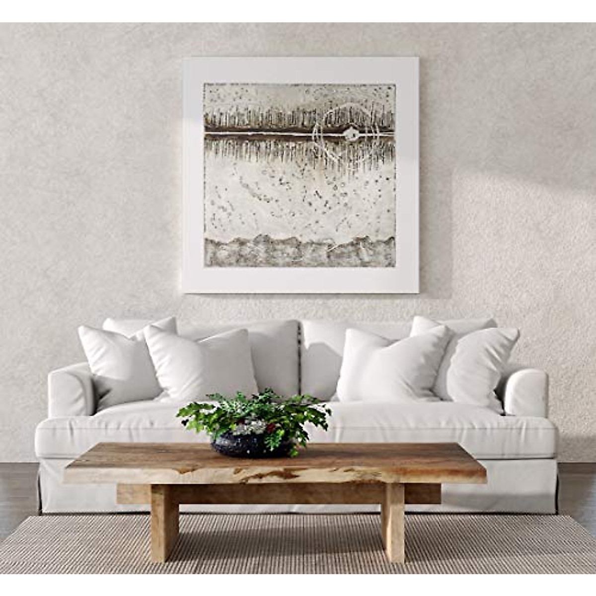 Sunset Trading Newport Slipcovered Sofas, Large 94" Wide Stationary, Performance Fabric White