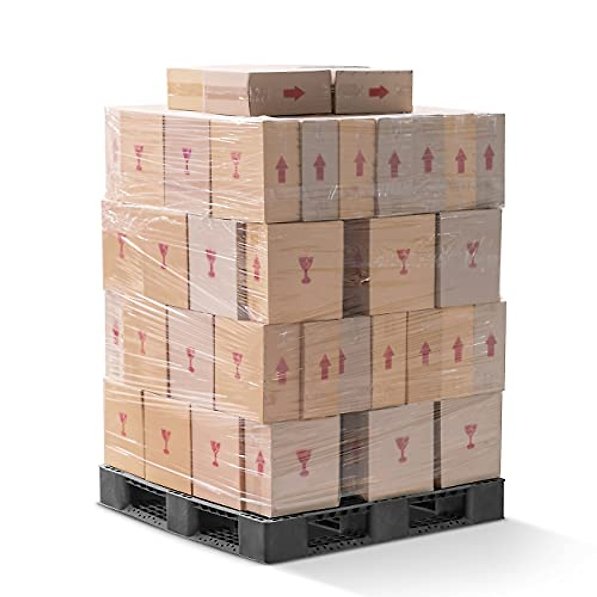 uBoxes Large Cast Stretch Wrap 20" x 1000' 80G Roll with Handle