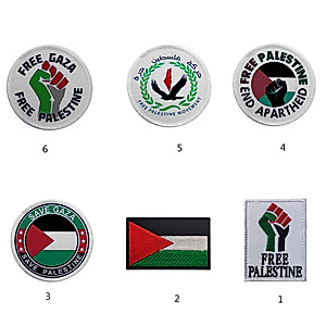 Palestine Padded Appliques Patches Craft Toy Clothes Sewing Adult Backpack Hat Accessories