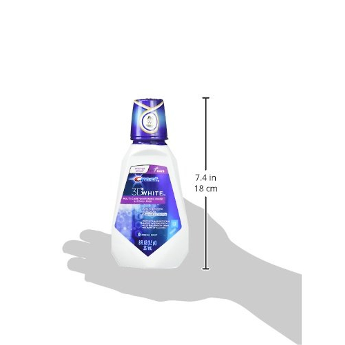 Crest 3D White Multi-Care Whitening Rinse Fresh Mint 237 mL