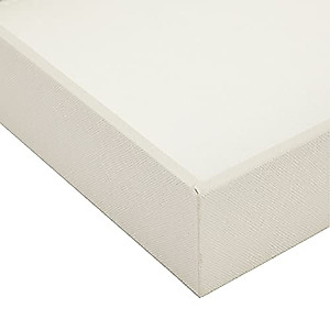 Juvale 2 Pack Faux Leather Valet Tray for Men, Velvet Catchall Organizer for Entryway, Nightstand, Keys, Wallet (Cream, 10 x 8 x 2 In)