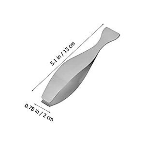 SOESFOUFU 3pcs Hair Removal Clip Pin Bone Removal Gadgets for Home Multi-function Chicken Hair Remover Removers Tweezers Kitchen Fish Deboning Tweezers Fish Tweezers Stainless Steel Silver