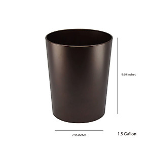 SEDLAV Metal Wastebasket, Bronze