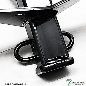 Class 3 III Black 2" Rear Bumper Trailer Tow Hitch Towing Mount Receiver Tube for 07-18 BMW X5 E70 F15 / 14-19 X6 F86